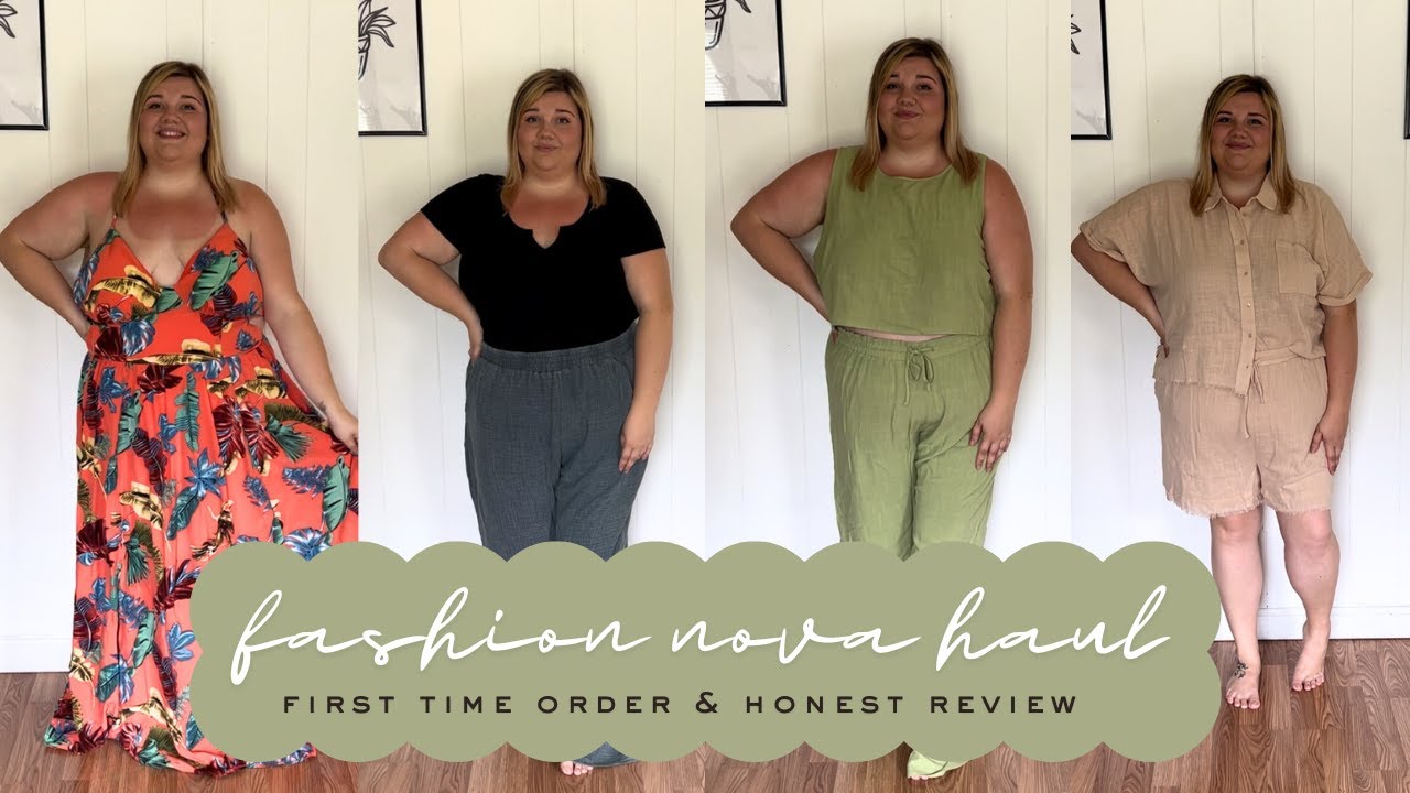 First Time Trying Fashion Nova Curve On An Apple Shaped Body 👀 - YouTube