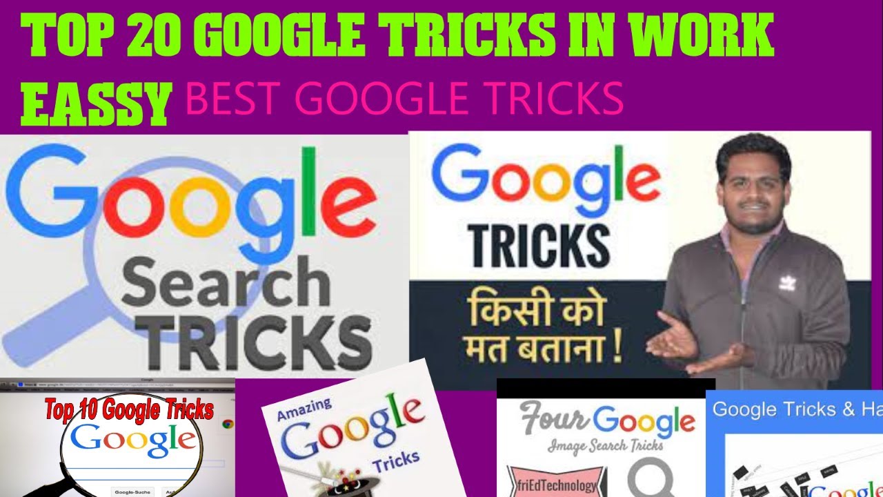 top 20 Google tricks in easy to work in my computer - YouTube