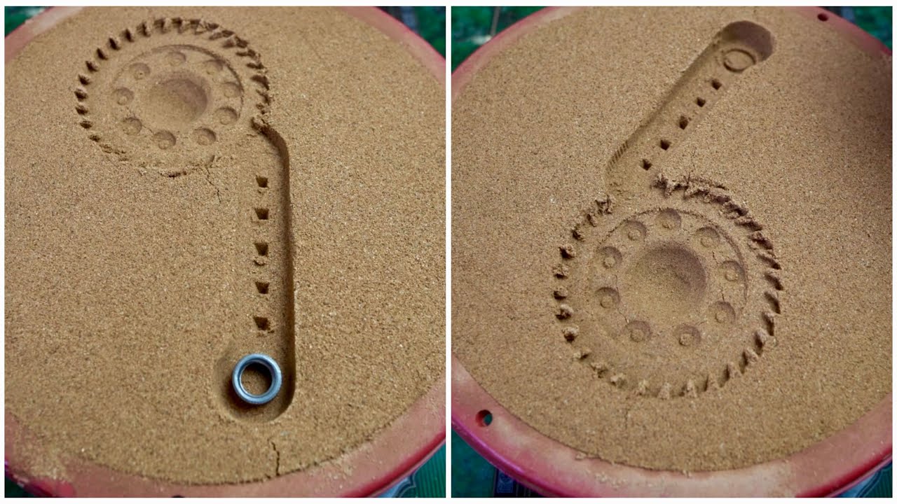 Metal casting process and crafts custom tools from metal smelting on ...