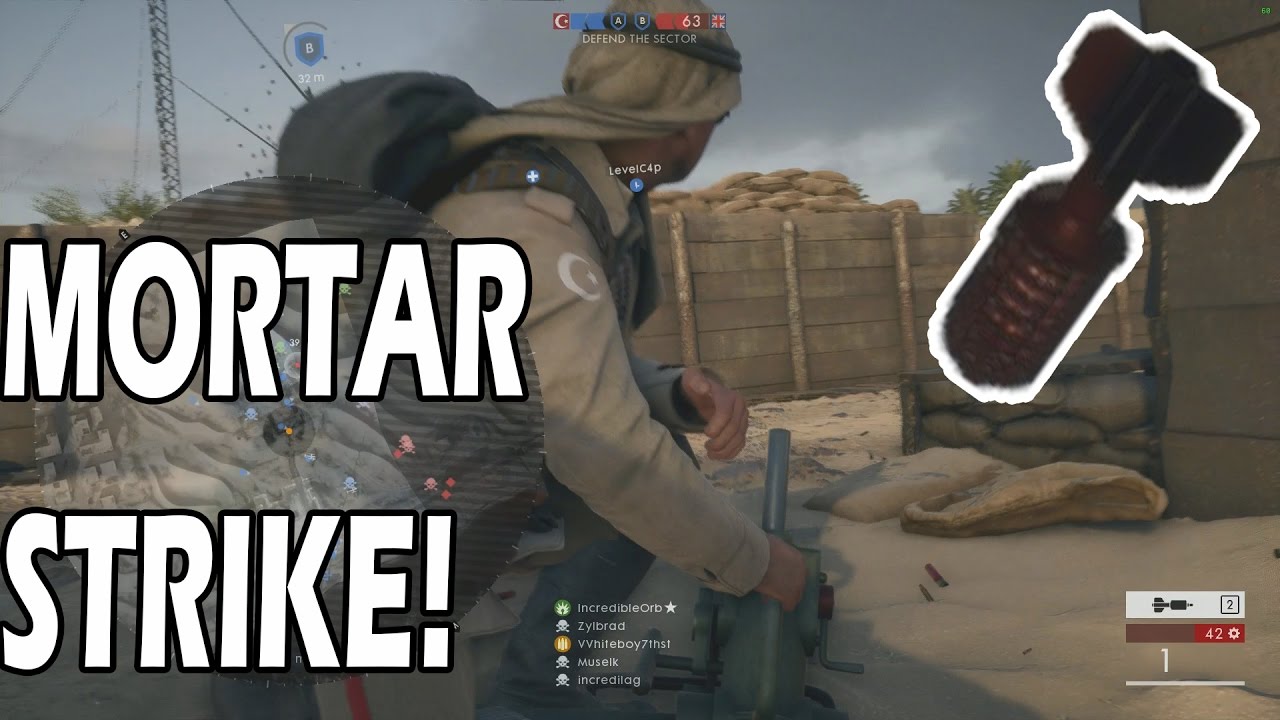 BATTLEFIELD 1 MORTAR STRIKE GAMEPLAY (Battlefield 1 Multiplayer PC ...