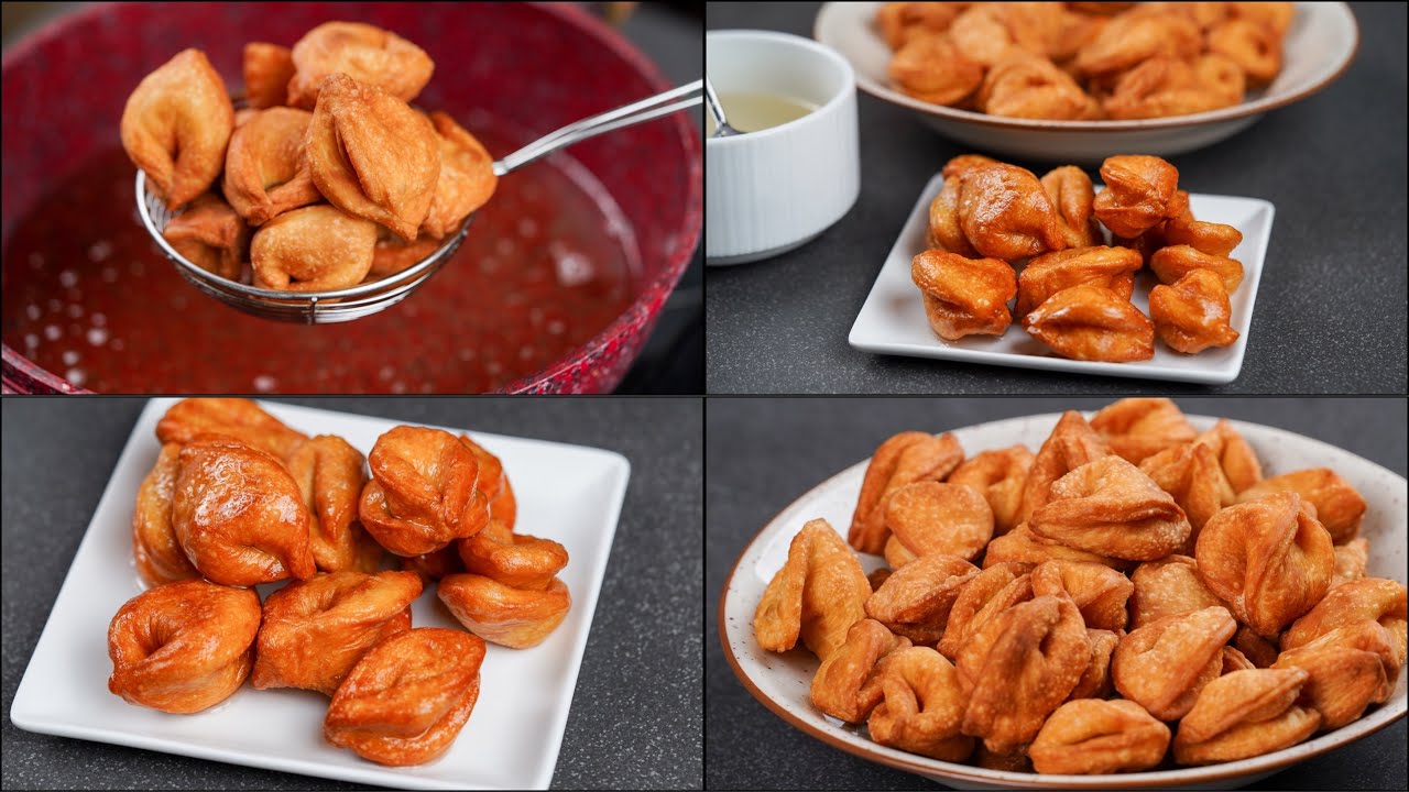 10 MIN CRISPY SWEET SNACKS RECIPE | EASY INSTANT SNACKS | FRIED CRISPY ...