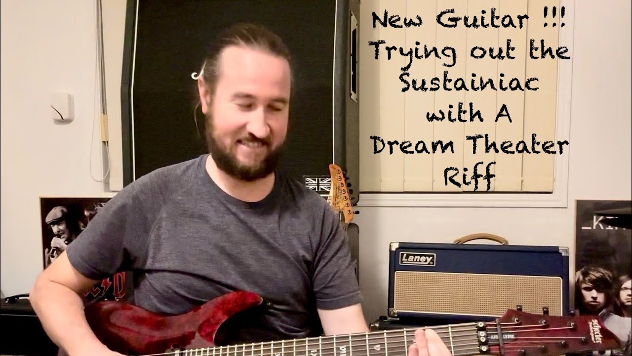 Playing my new Schecter Apocalypse C-7 FR-S (Raw Audio) - Dream Theater Riff 😀🎸 - YouTube