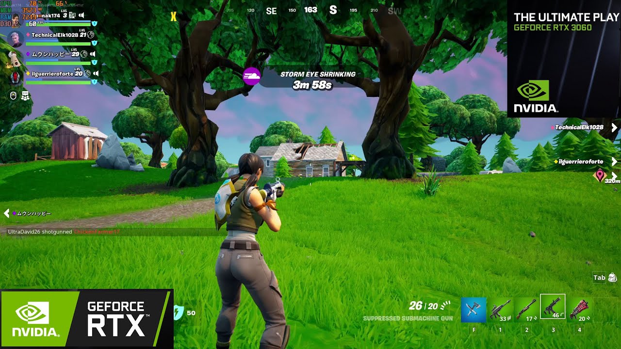 Fortnite RTX 3060 Gameplay - YouTube