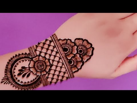 EID SPECIAL Easy Simple Mehndi Design Trick For Back Hand-Mehandi ka ...