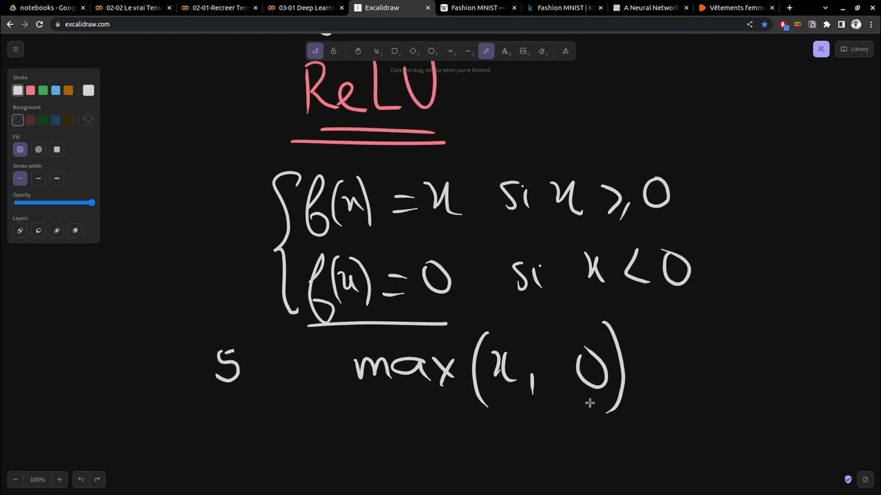 Vidéo 78/160 - La fonction d'Activation Relu - YouTube