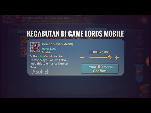 Kegabutan di lords mobile till upgrade castle 5 star - YouTube