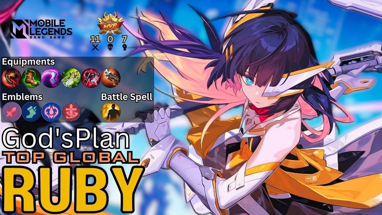 God'sPlan | S31 TOP GLOBAL RUBY "Mecha Maiden" Skin Gameplay - YouTube