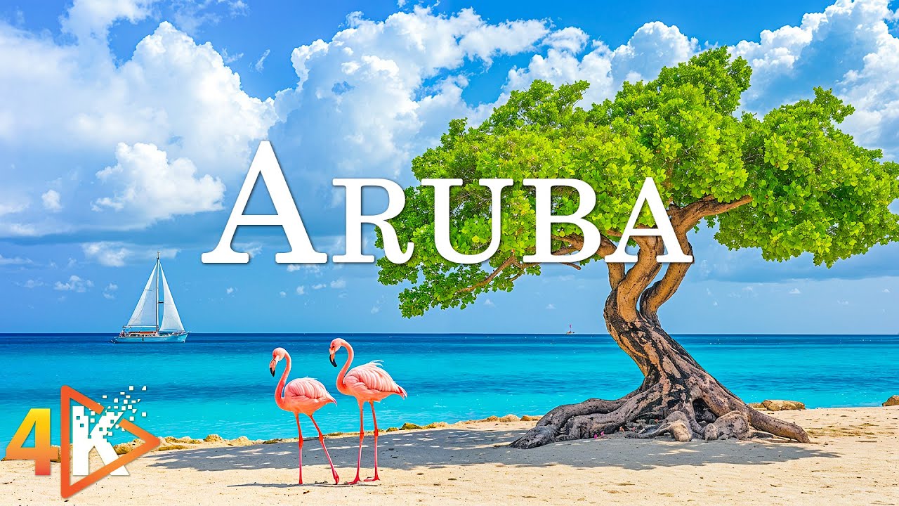 Aruba 4K - Crystal Clear Waters & Breathtaking Sunsets from Eagle Beach ...