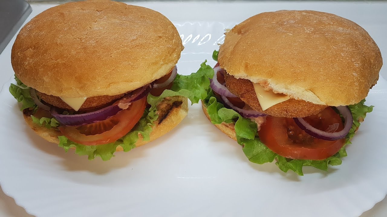 Crispy Chicken Patty Burger | Crispy Chicken Patty Burger Recipe | چکن ...