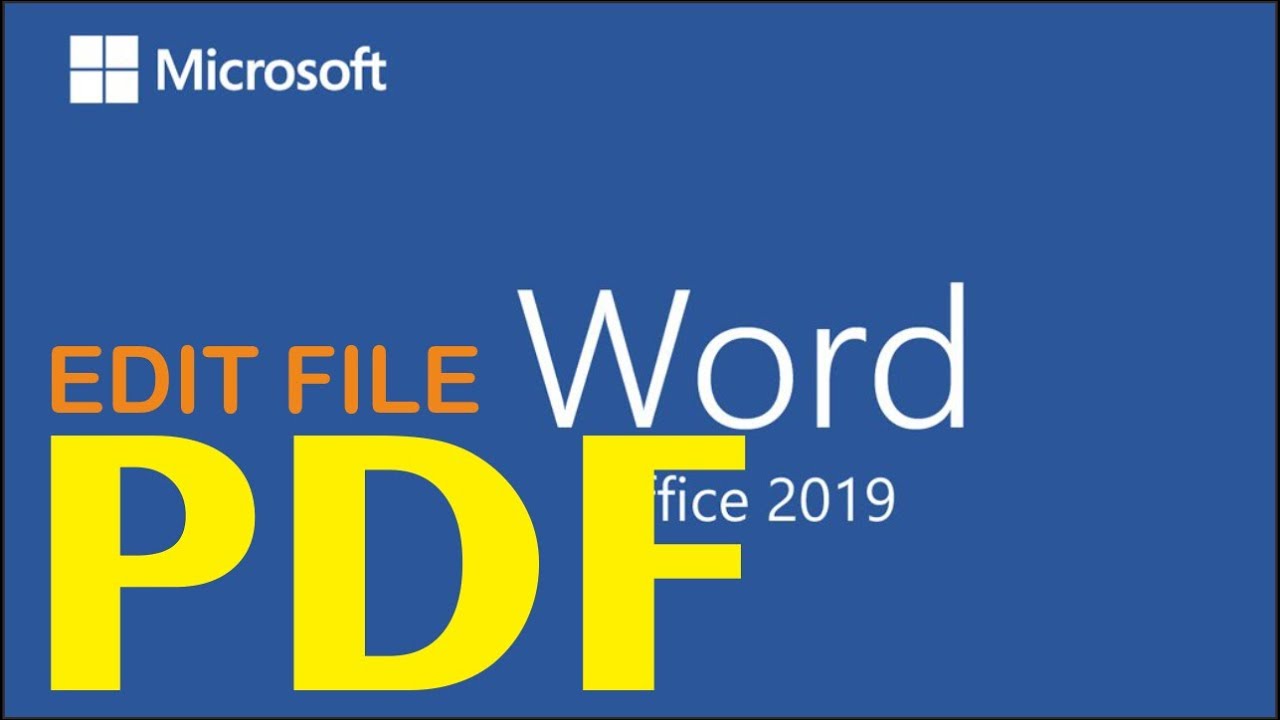 Tutorial #3 I Microsoft Office Word 2019 I Mengedit File PDF - YouTube