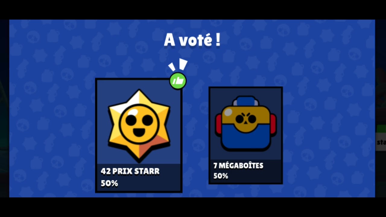 I voting for the stars drop to have 50% stars drop and 50% méga box for ...