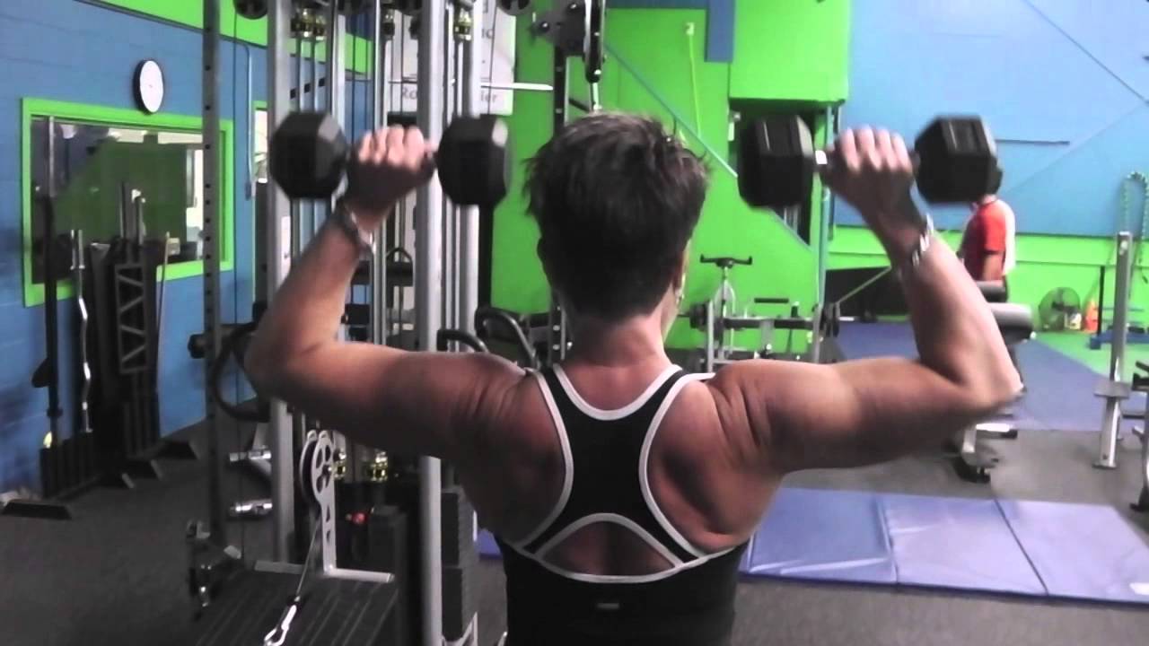 Standing Dumbbell Cuban Press - YouTube