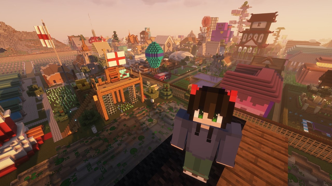 Minecraft Creative Chaos 10 Year Anniversary WORLD TOUR - YouTube