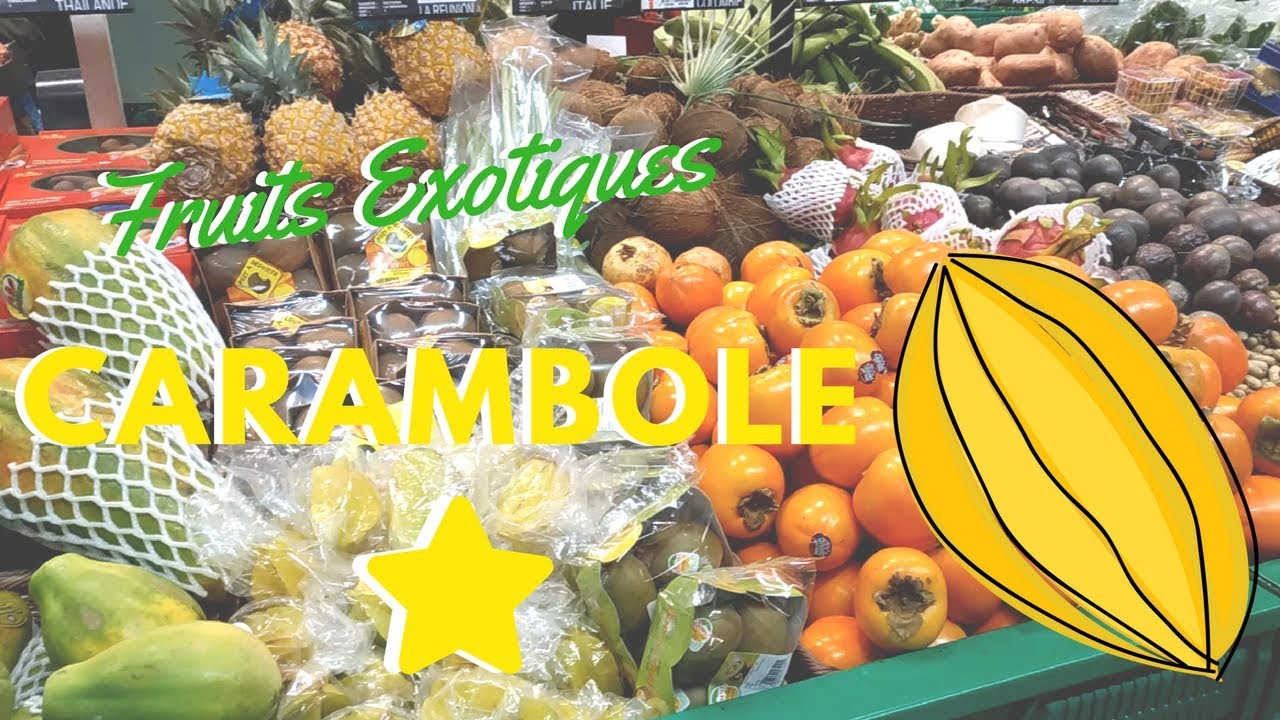 Fruit exotique : carambole starfruit dégustation - YouTube