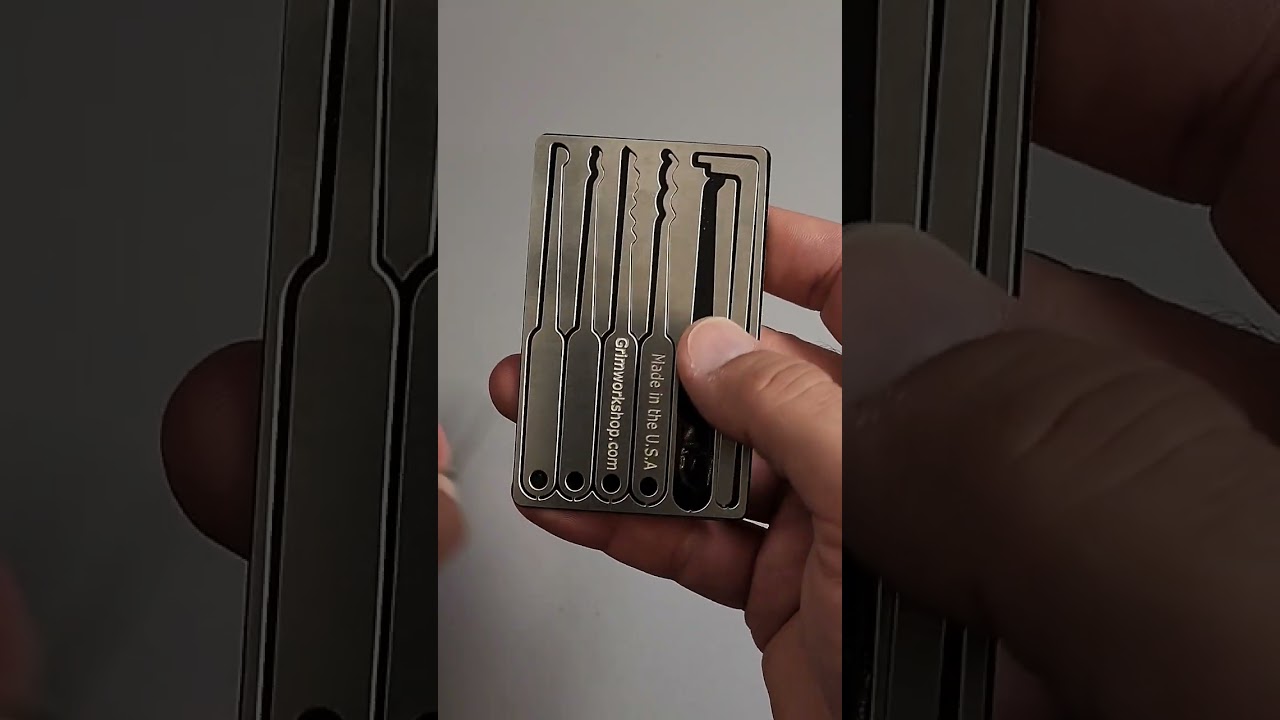 🔐 Lock Pick set in Your Wallet! (Retention system of a Grim Workshop ...