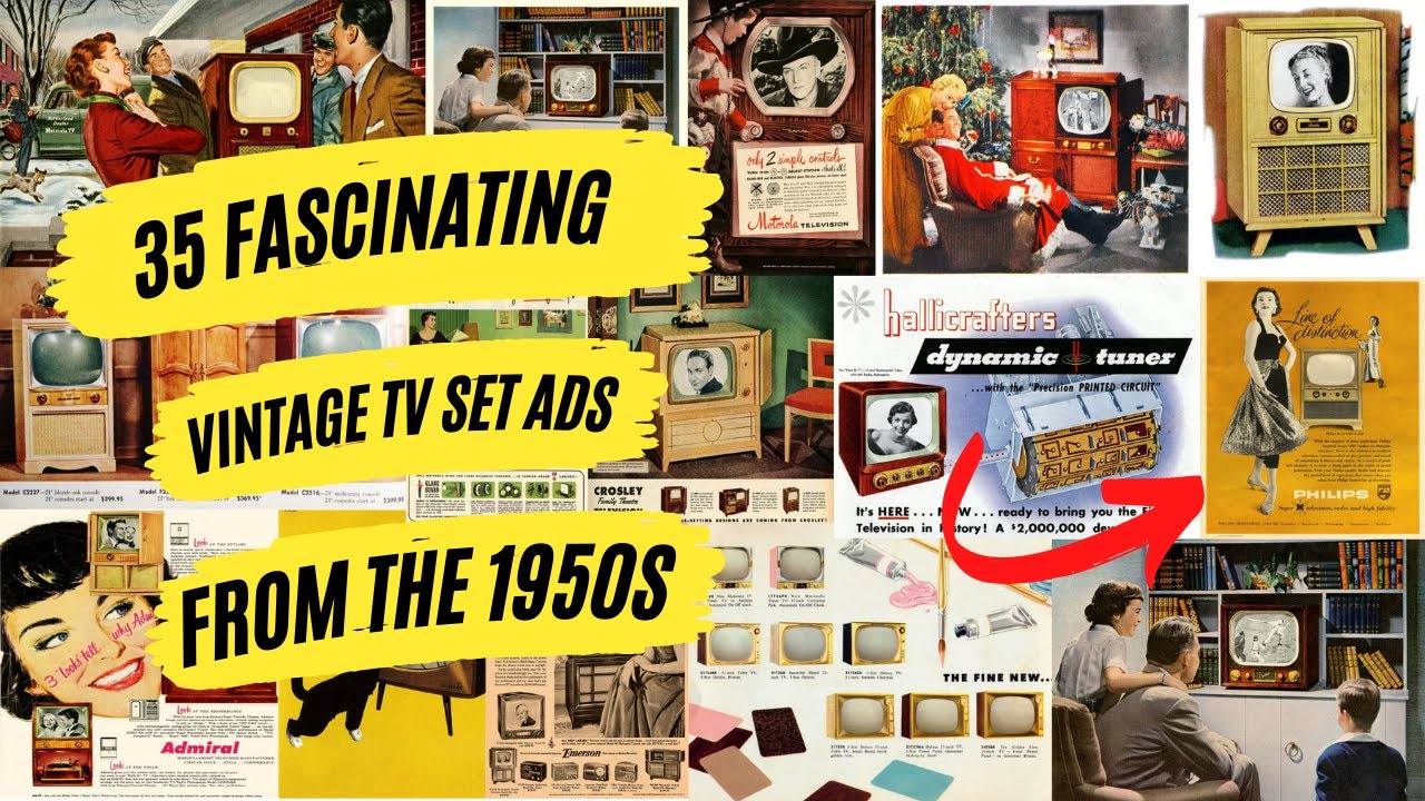 35 Fascinating vintage TV set ads from the 1950s - YouTube
