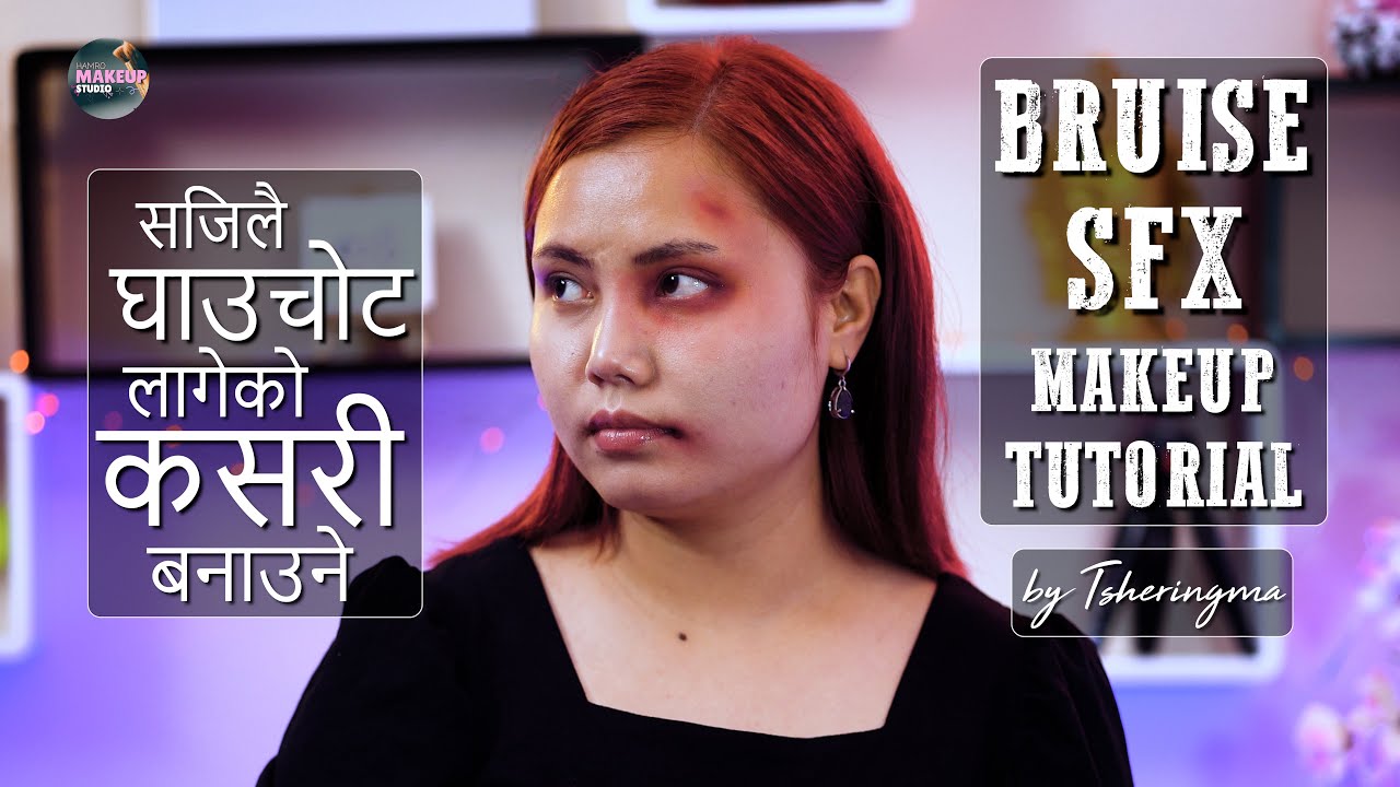 Bruise SFX Makeup Tutorial | घाउचोट कसरी बनाउने | Hamro Makeup Studio ...