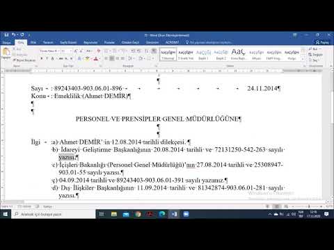 Resmi Yazışmalarda İlgi Bölümü