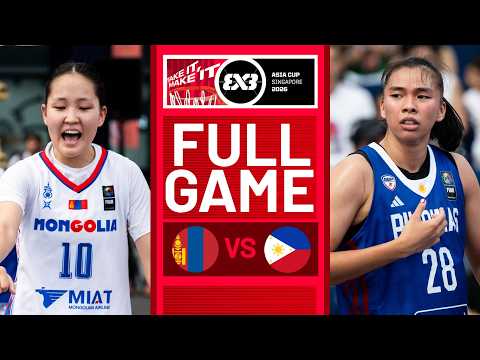 Mongolia 🇲🇳  vs Philippines 🇵🇭 | Women | Full Game | FIBA 3x3 Asia Cup 2026 | #3x3Basketball