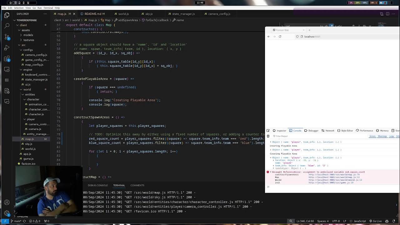 Mmo Tower Defense Gamedev Programming With Threejs Youtube