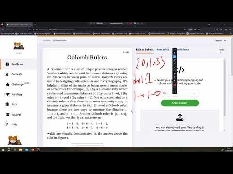 OPEN KATTIS - Golomb Rulers (INA version) - YouTube