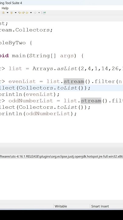 Separate even number list and odd numbers list from given list using java8 - YouTube