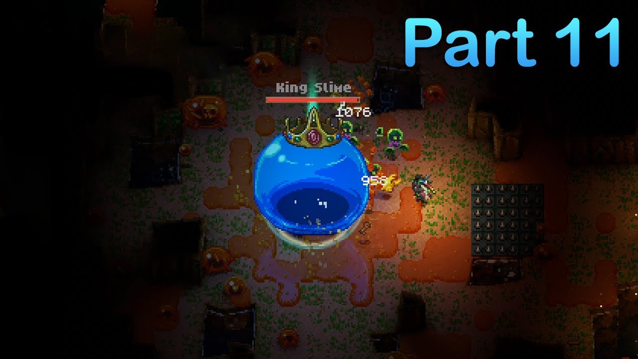 Terraria Cross-Over, King Slime Boss Fight // Core Keeper Part 11 - YouTube