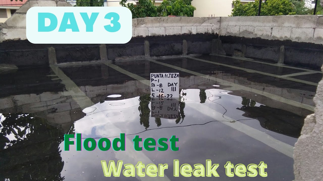 vlog#7 water proofing/ day 3 of flood test-water leak test. - YouTube