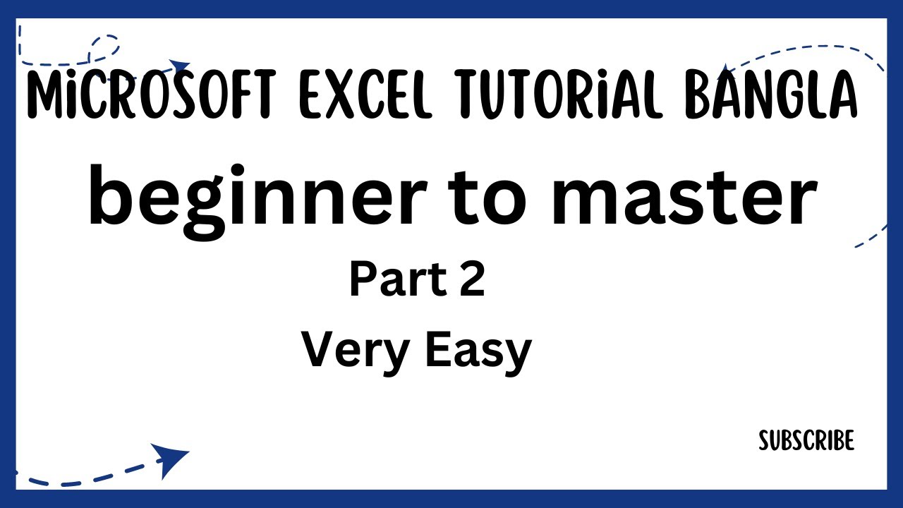 Microsoft Excel Tutorial Bangla Part 2 - YouTube