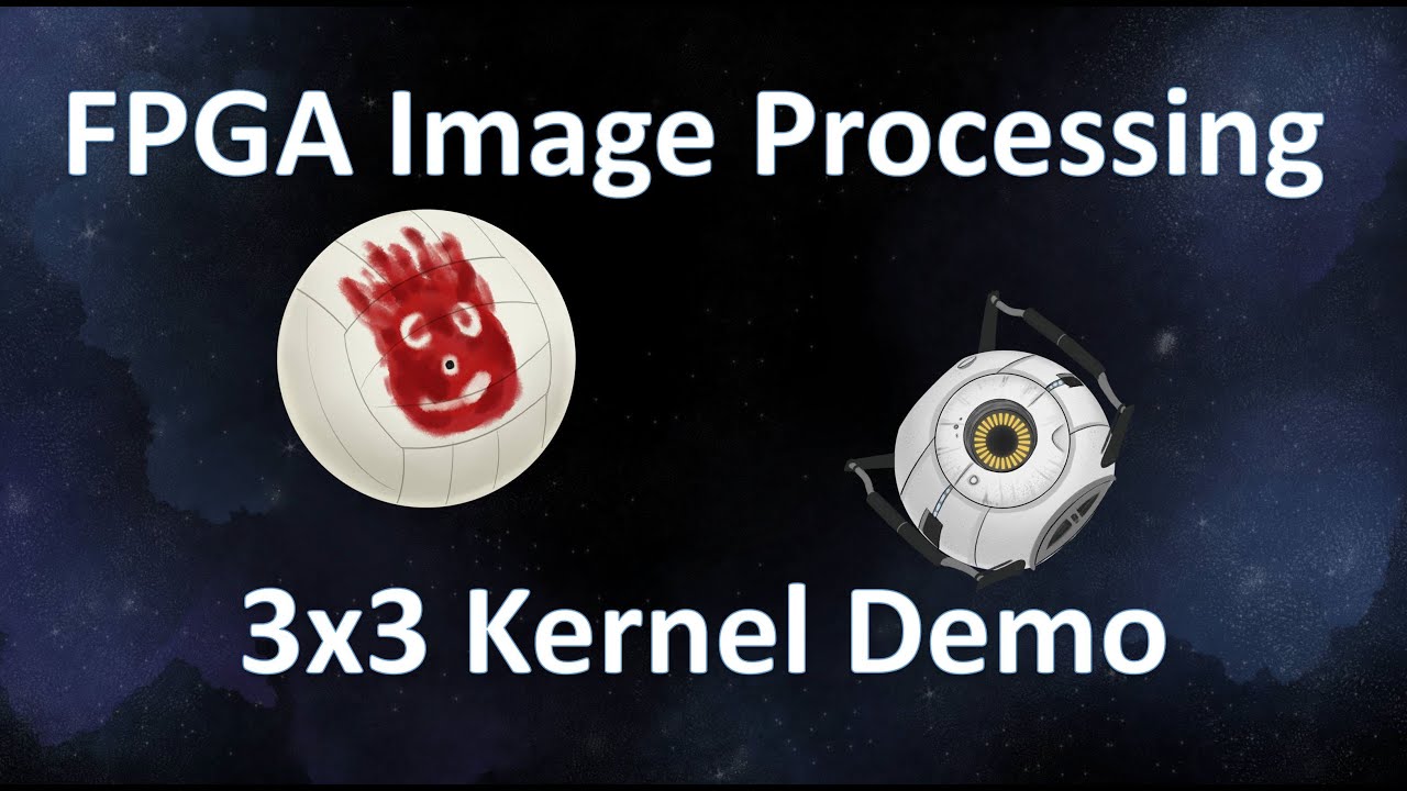 FPGA Image Processing 3x3 Kernel Demo - YouTube