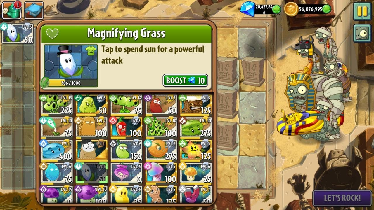 PLANTS VS ZOMBIES 2 #39 MAGNIFYING GRASS - YouTube