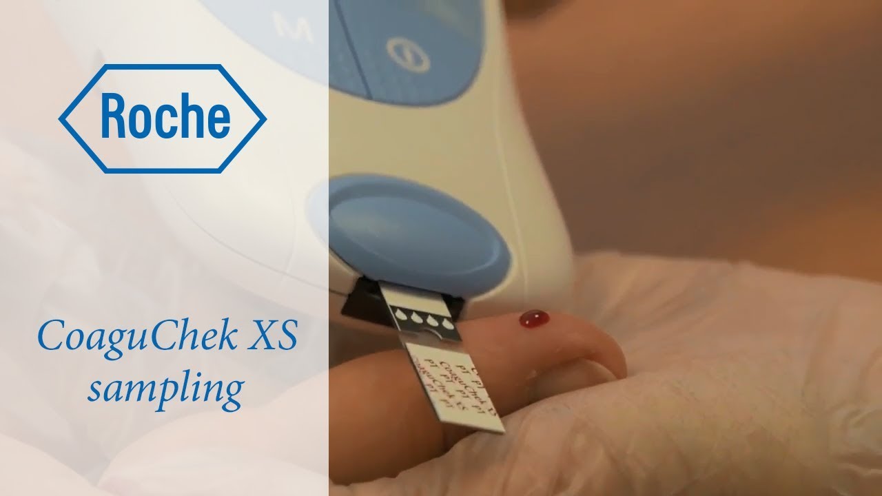 CoaguChek XS INR-meter sampling tutorial - YouTube