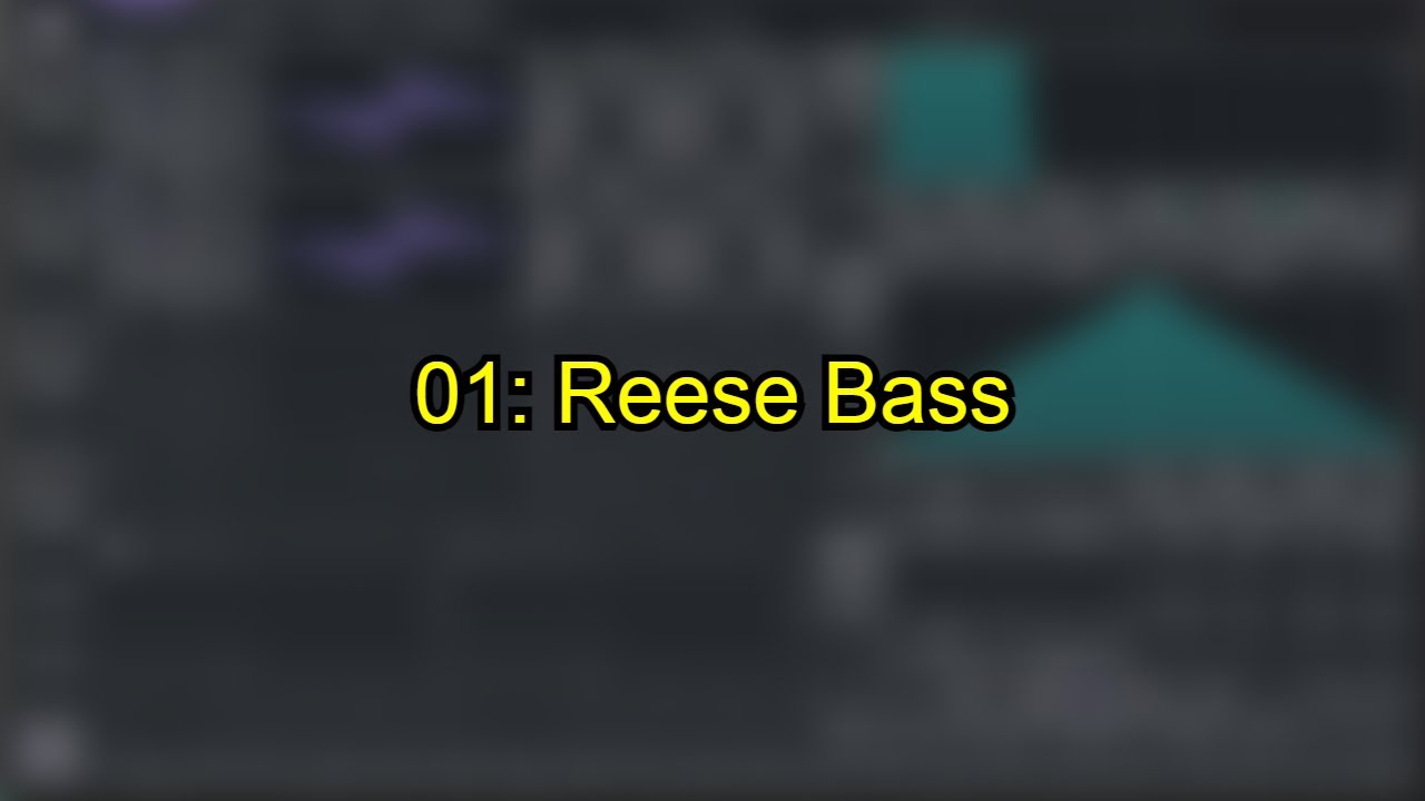 Vital Synthesis 01: Reese Bass - YouTube