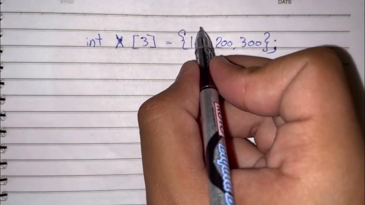 lecture 7 | computer 2 | part 1 of array - YouTube