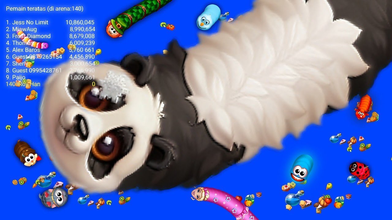 WORMS ZONE.IO 🐍 REVIEW NEW SKIN - GIANT PANDA #685 | Epic WormsZone ...