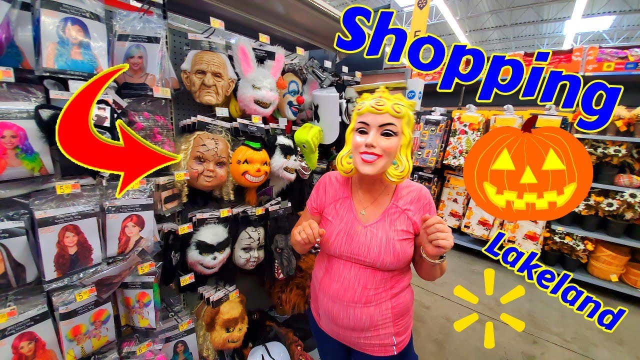 Walmart Halloween Mask & Shopping 🛒 - YouTube