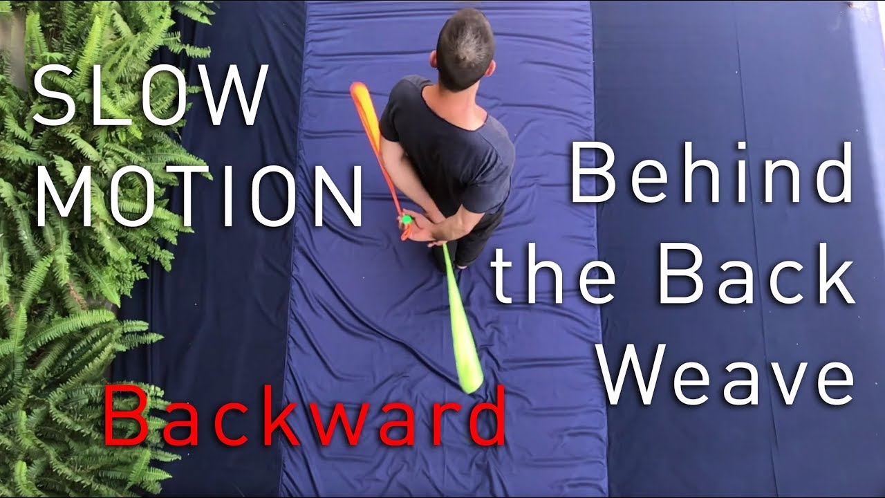 Backward Behind the Back - Slow Motion from Above - Poi lesson - YouTube