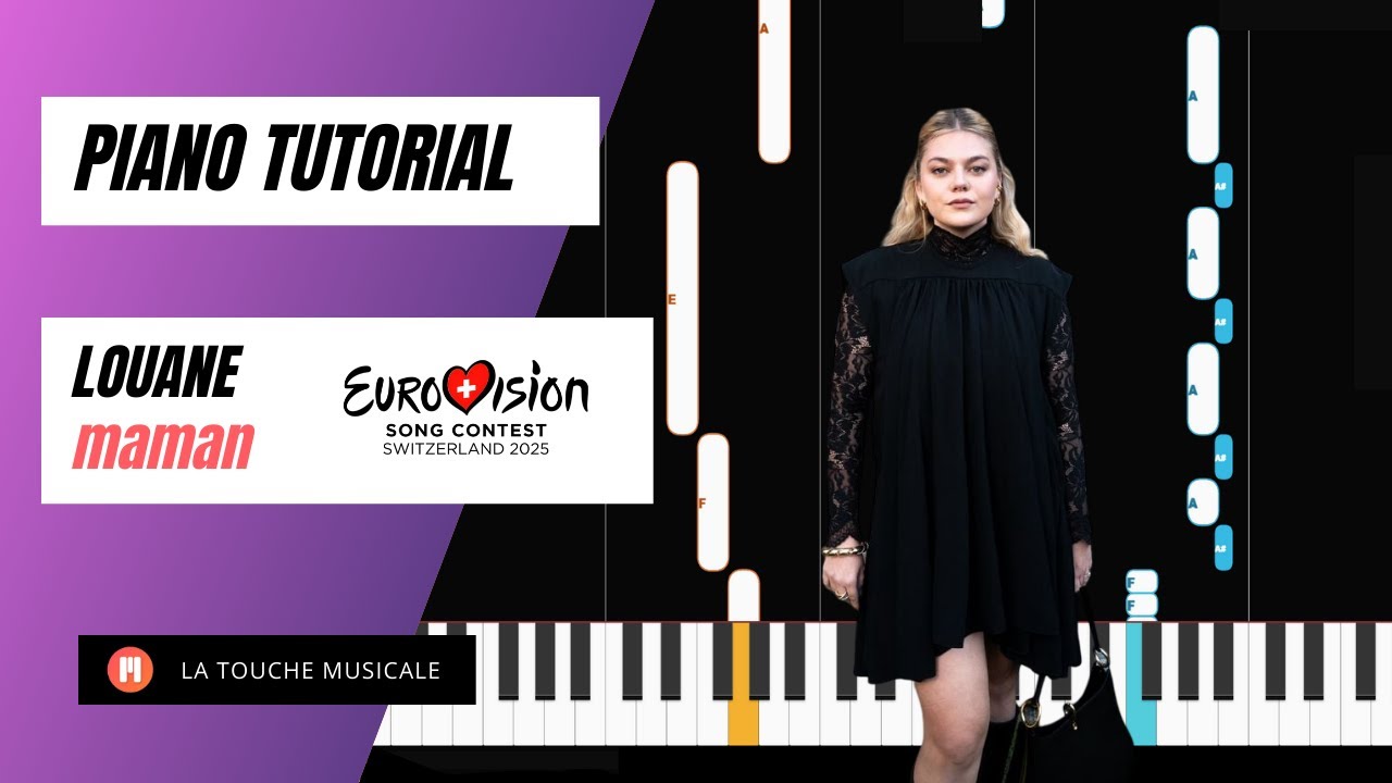 Maman - Louane - Piano Tutorial - YouTube