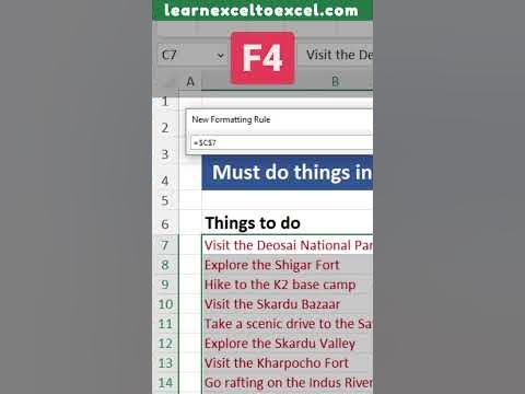 Create Checklists or To Do Lists in Excel with Tick Check Mark using Conditional Formatting ...