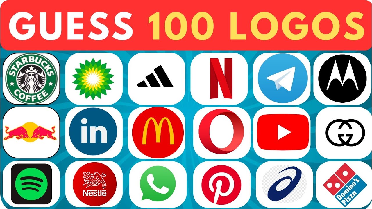 🧠 Only 1% Can Guess All These Logos! | 100 Famous Logos | Logo Quizz ...