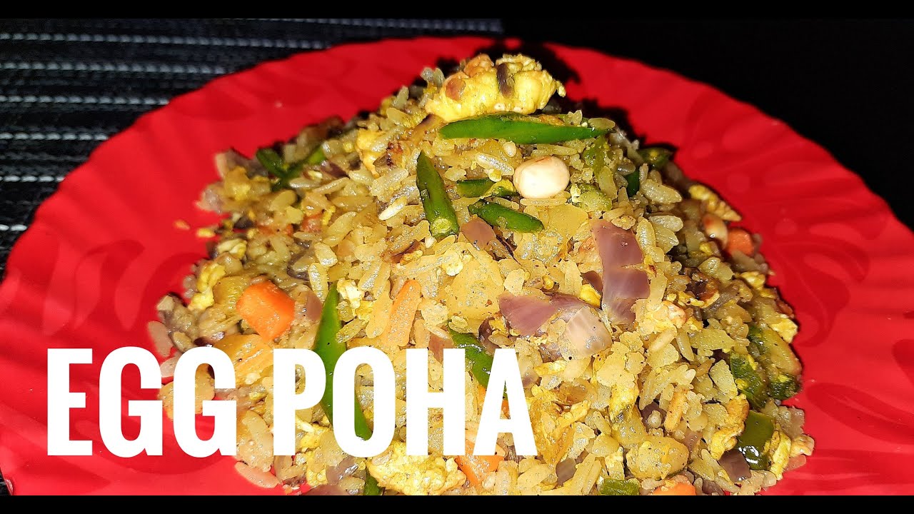 Egg Poha || Chirer Polao || Egg Polao With Flattened Rice || Kanda Poha ...