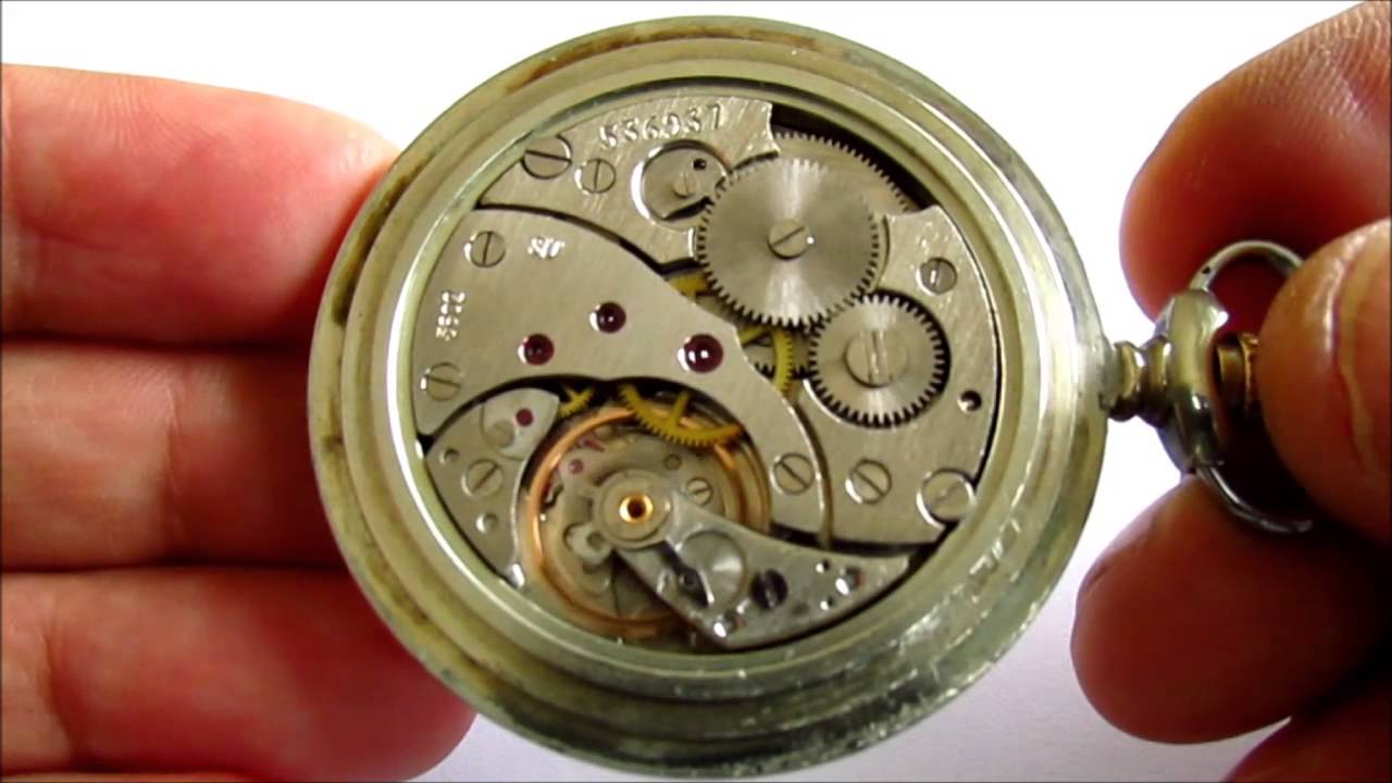 serkisof garanti turkish rail way pocket watch - YouTube