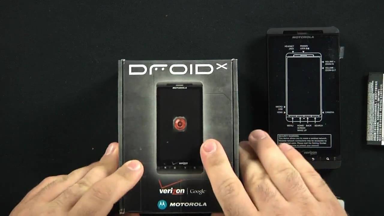 Motorola Droid X UnBoxing - YouTube