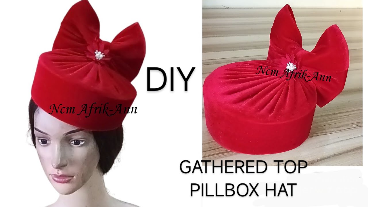 DIY pillbox hat with gathered top, How to make stylish Zara cap@ Ncm ...