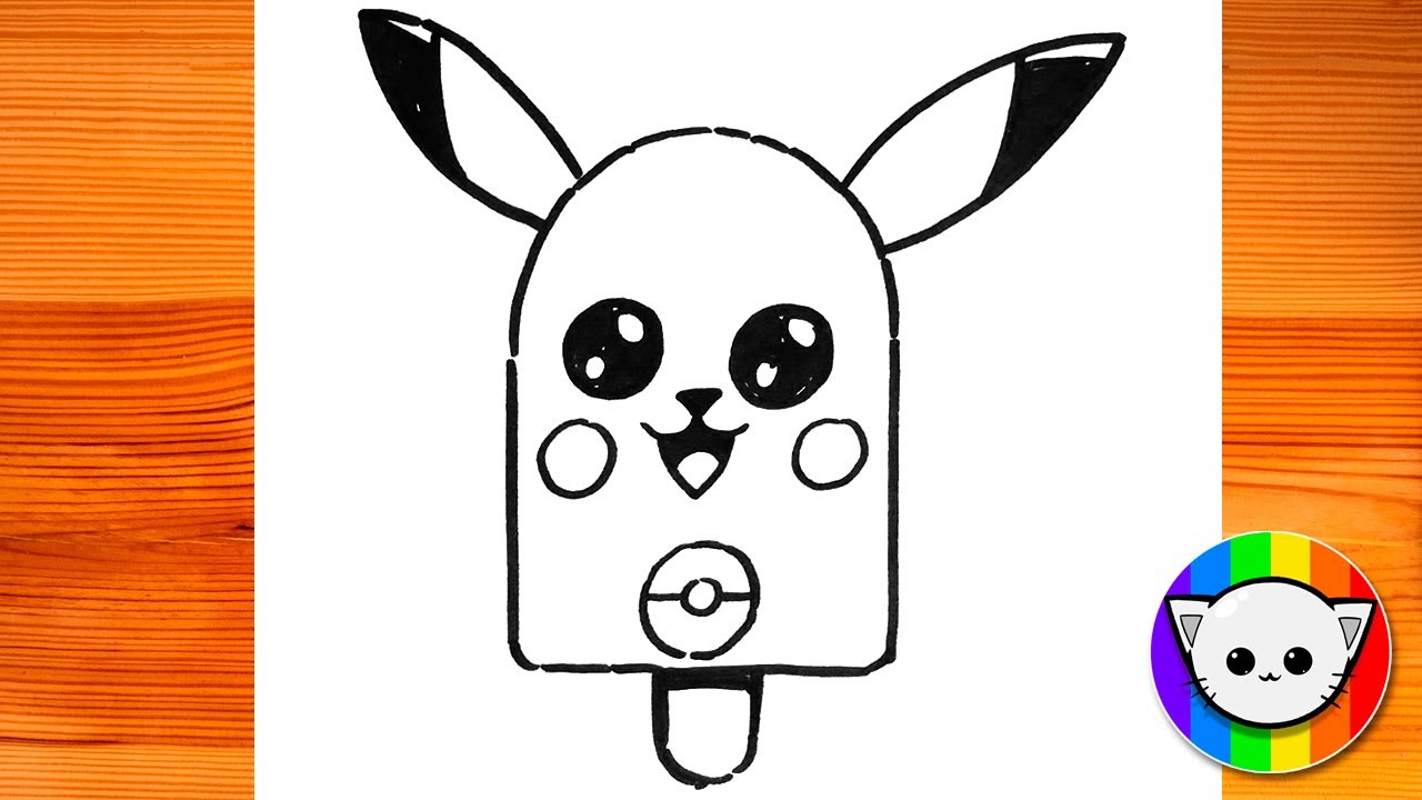 How to Draw Pikachu Ice Cream - YouTube