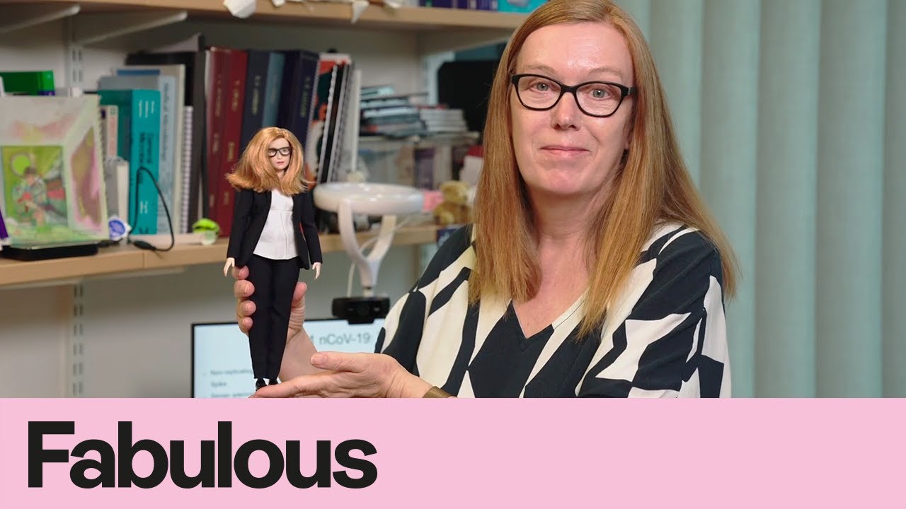 Professor Dame Sarah Gilbert has been made into a Barbie doll - YouTube