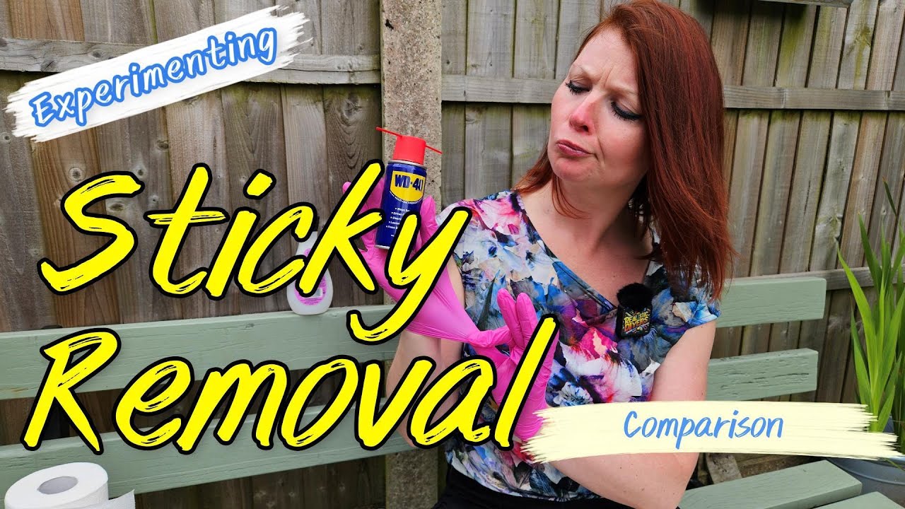 Easy tape residue removal - YouTube