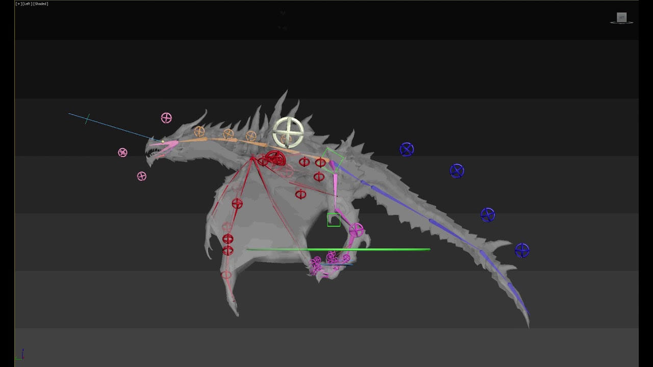 3DS Max Rigging + animating Dragon - YouTube