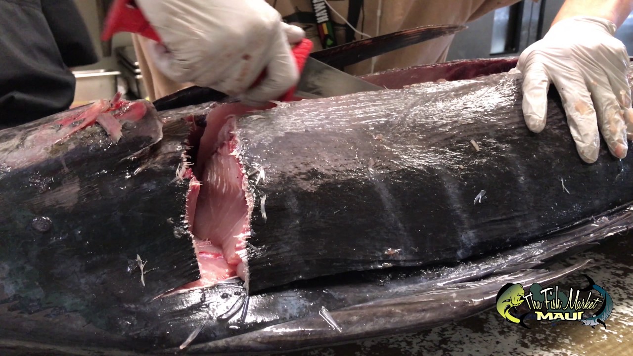 How To Fillet A Big Fish ( 115 lb Striped Marlin ) !! - YouTube