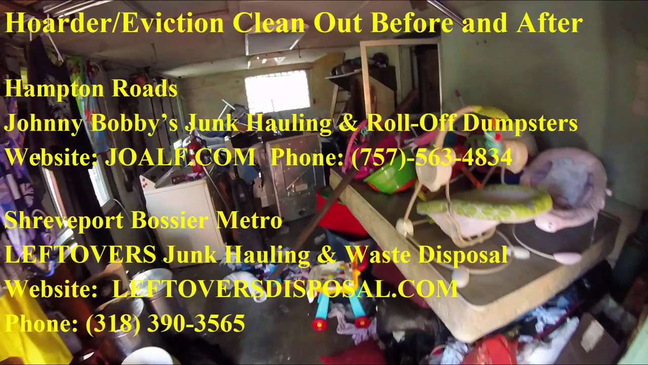 Hoarder/Eviction Clean out Before and After - YouTube